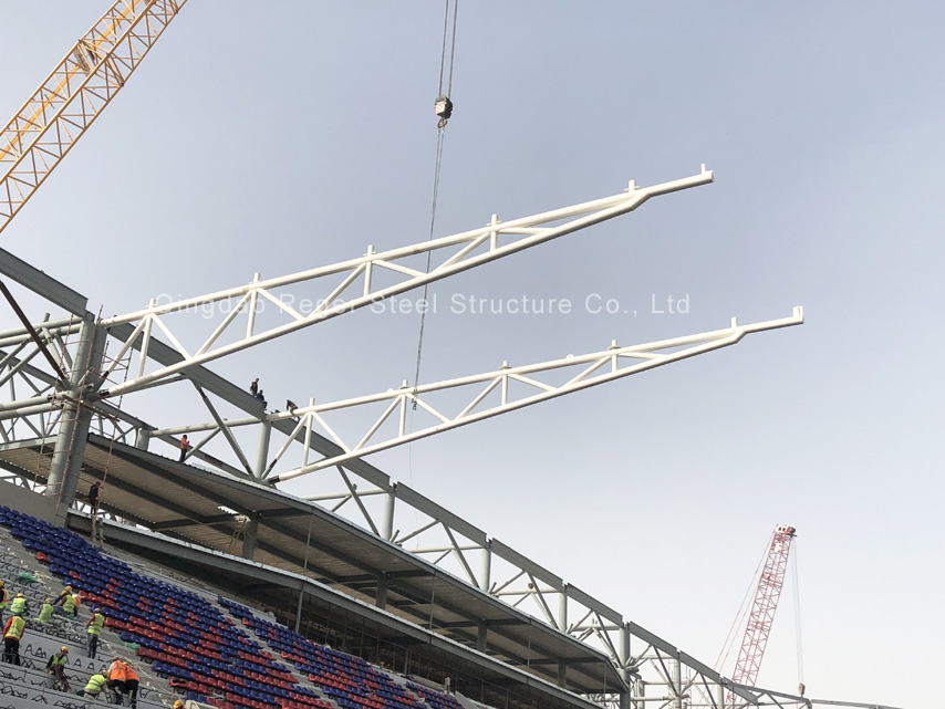 Iraq Space Frame Steel Roof Truss Structure for Stadium Stand - Reger Iraq Space Frame Steel Roof Truss Structure for Stadium Stand - Reger