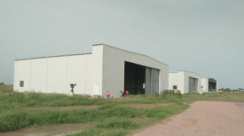 Prefab Steel Structure Aircraft Hangar to Niger