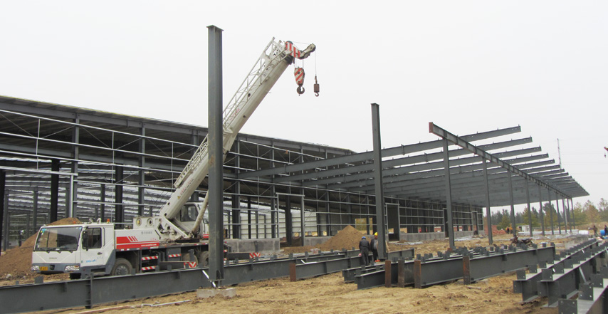 Steel Structure Logistics warehouse built for Hisense in China